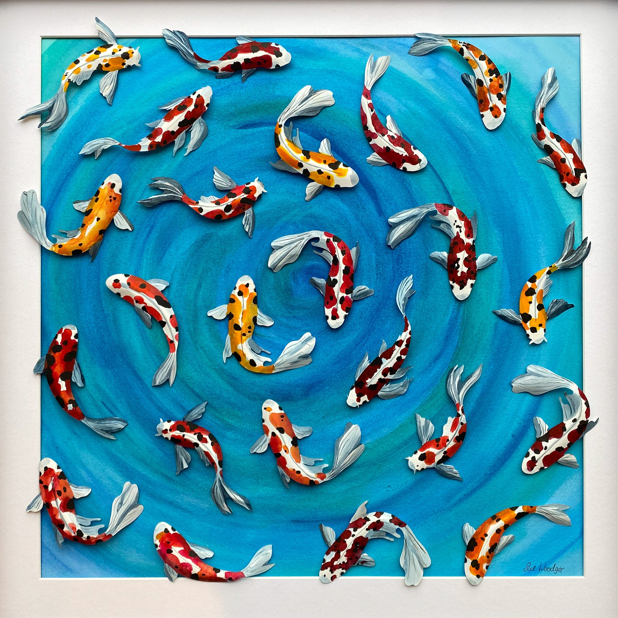 Swimming Koi Fish – Sue Woodger Art